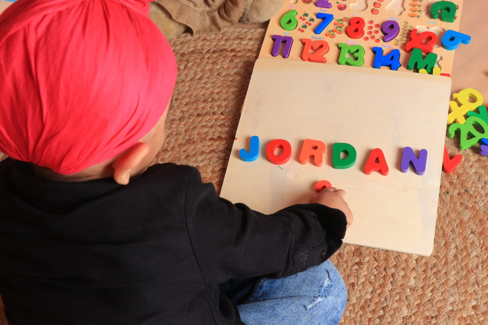 Capital ABCD 3D Wooden Alphabet Board – MyLittleTales