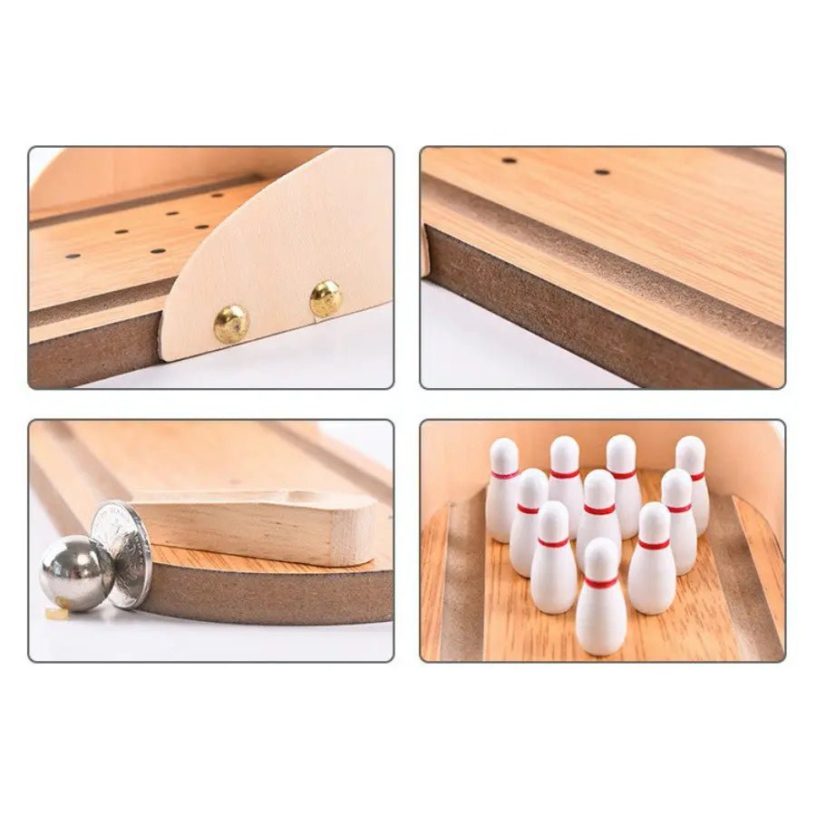 Wooden Bowling | Table Top Mini Bowling Game - MyLittleTales